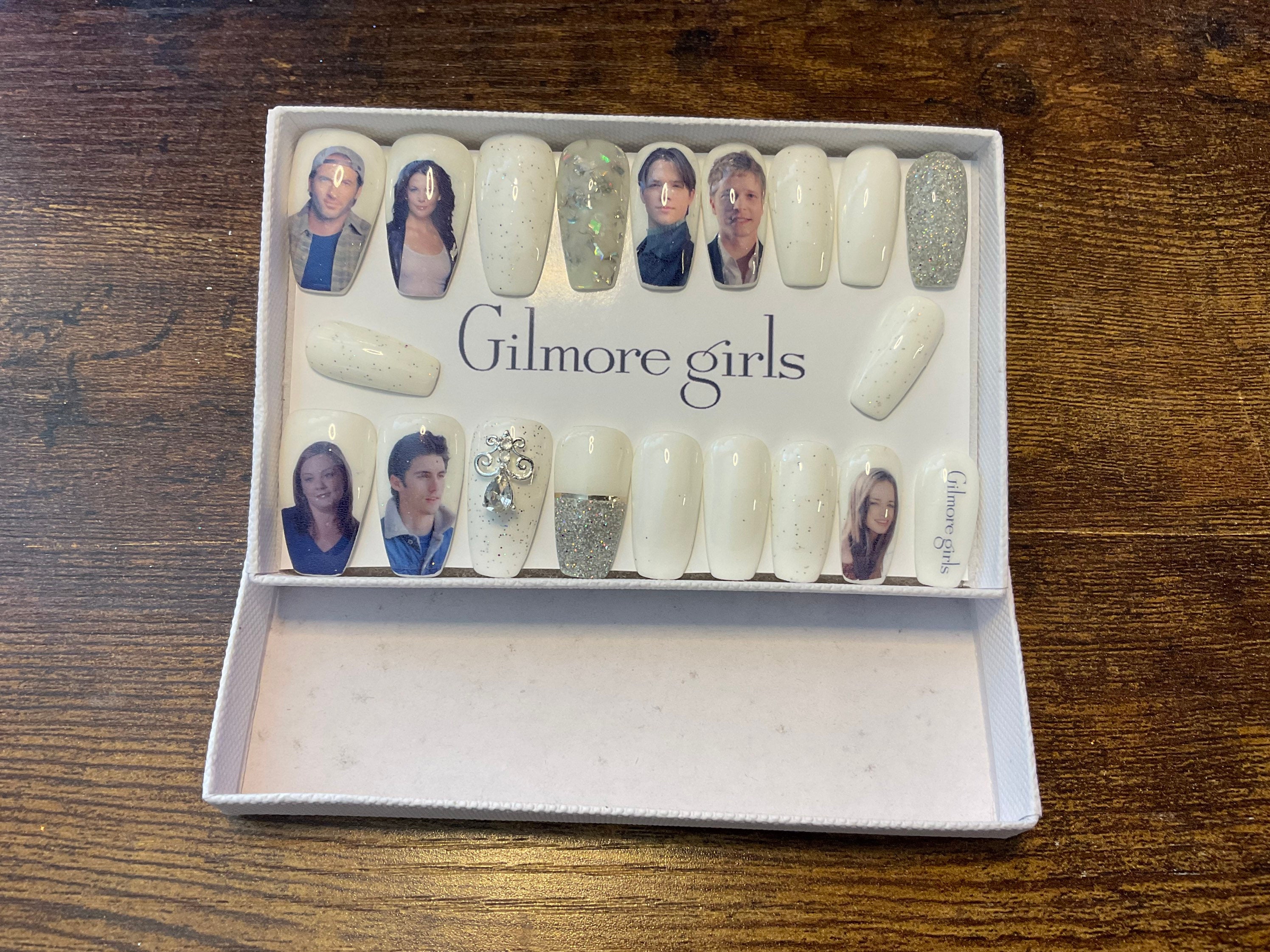 Full Set of Acrylic Nails.. GILMORE GIRLS ..any Shape and | Etsy