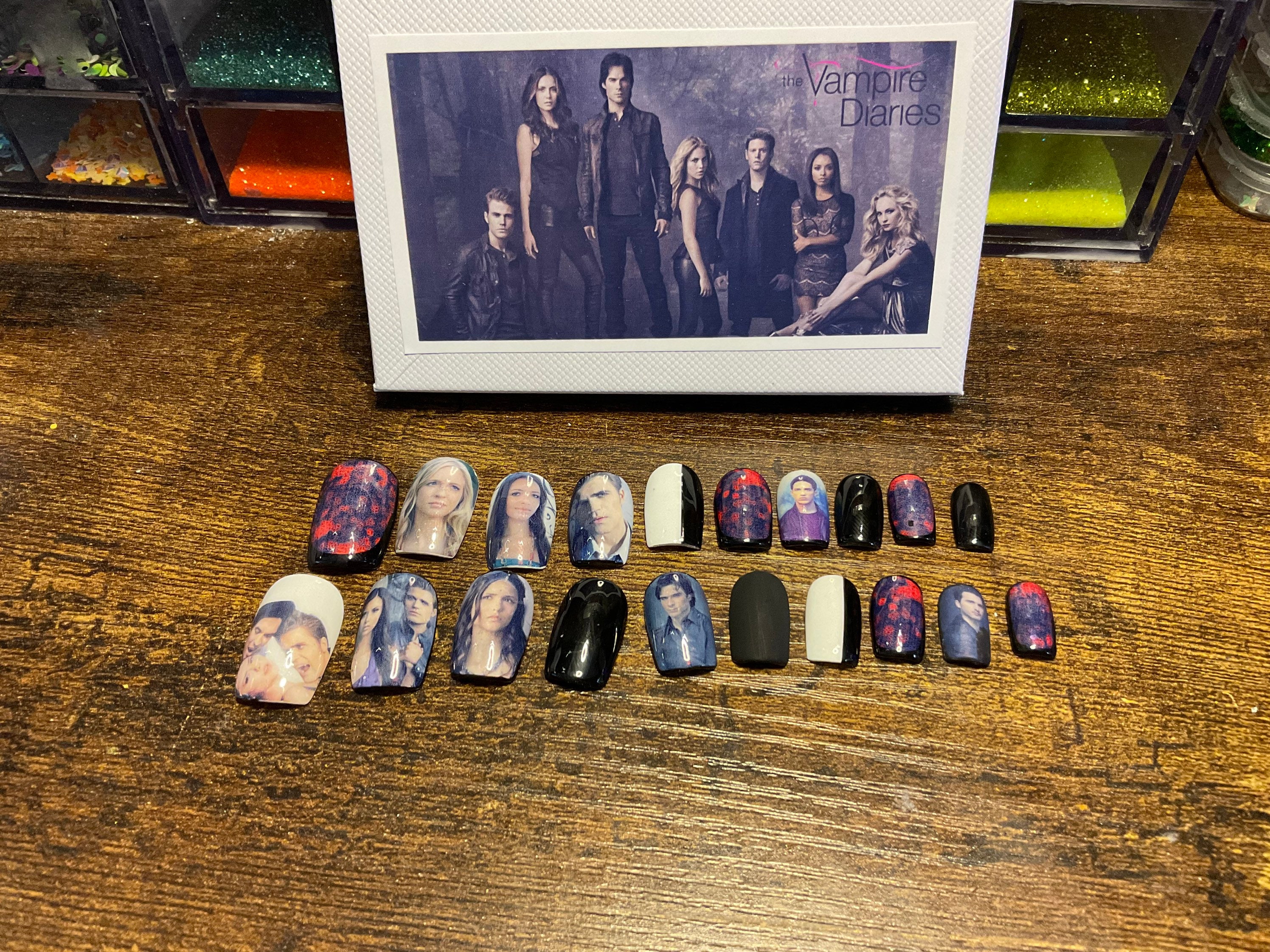 Vampire Diaries Nails
