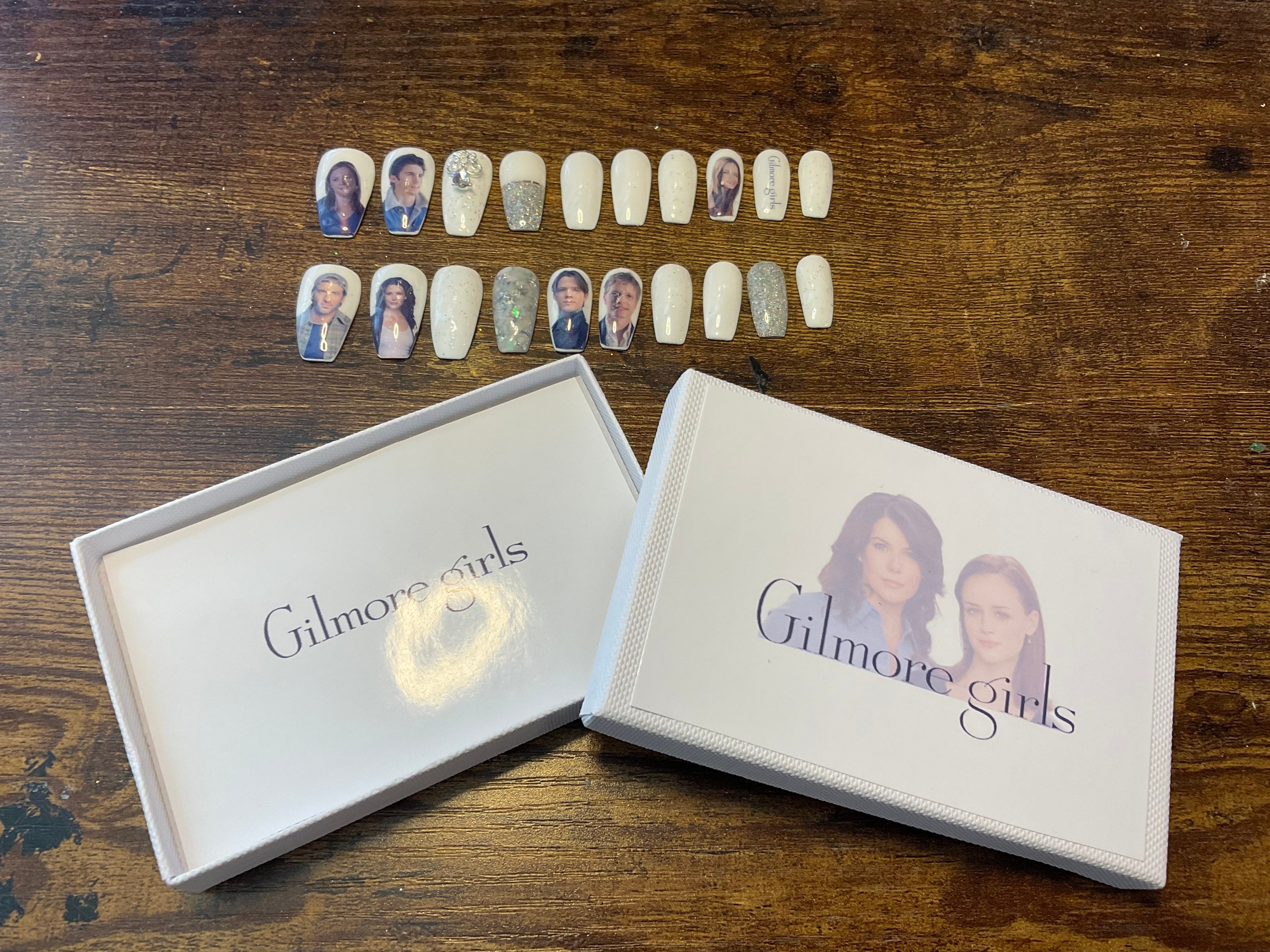 Full Set of Acrylic Nails.. GILMORE GIRLS ..any Shape and | Etsy