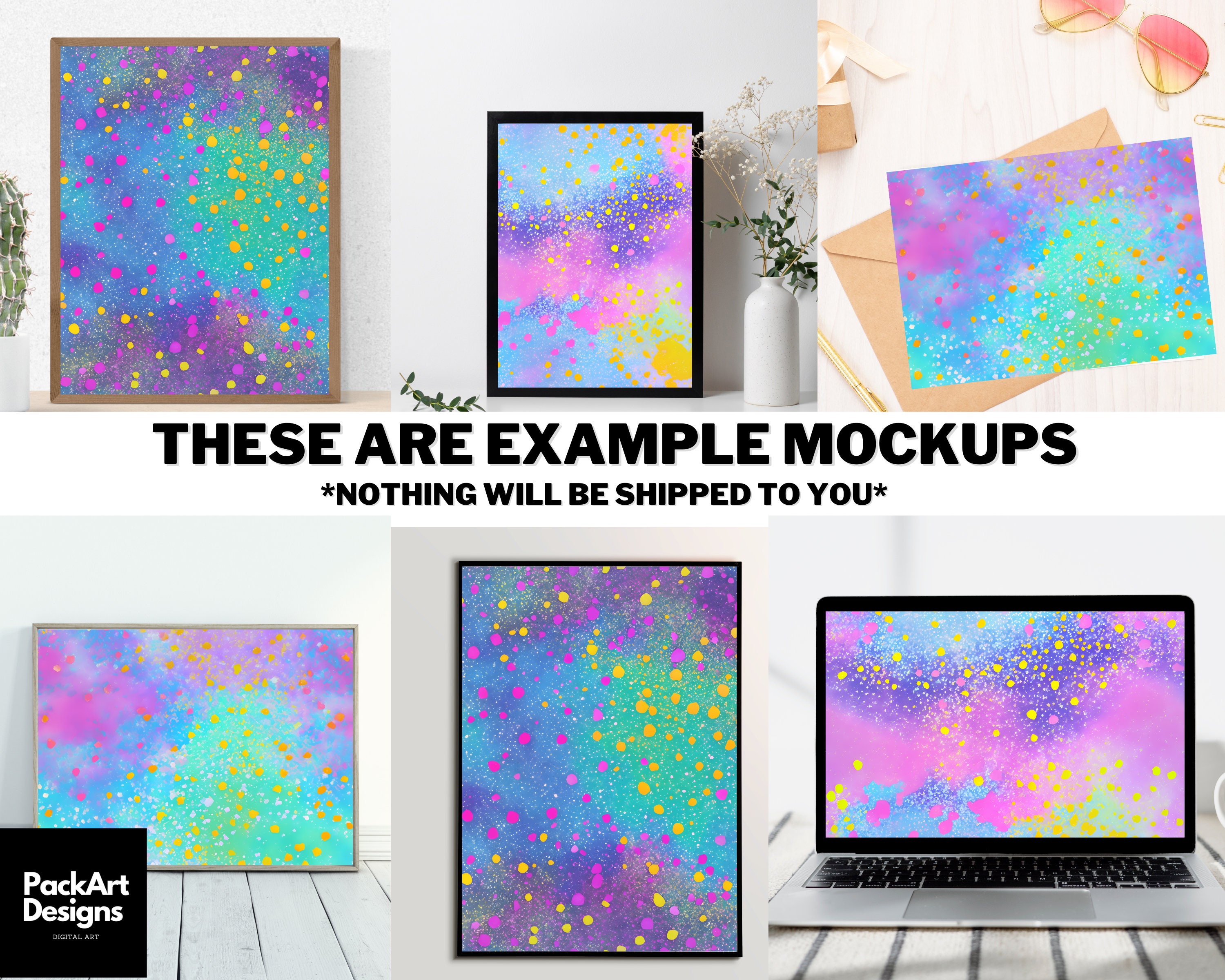 Glitter Paint Splatter Seamless Patterns – Sparkling PNG Textures ...