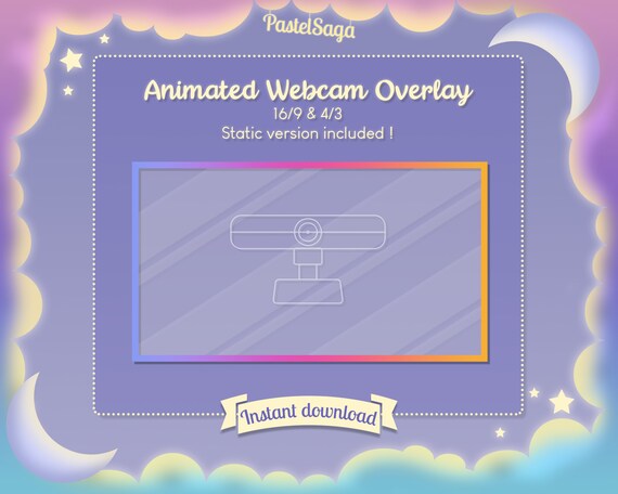 Animated Sunset Webcam Overlay 16/9 & 4/3 Twitch Youtube | Etsy