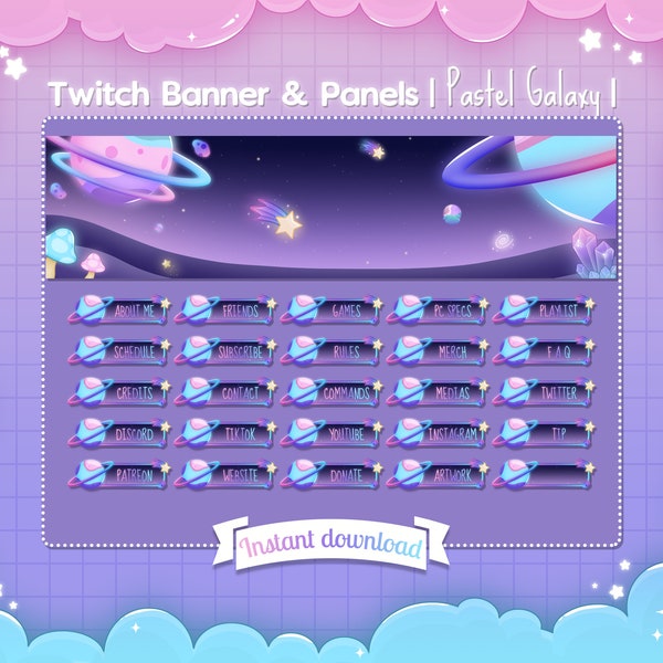 Galaxy Banner - Etsy
