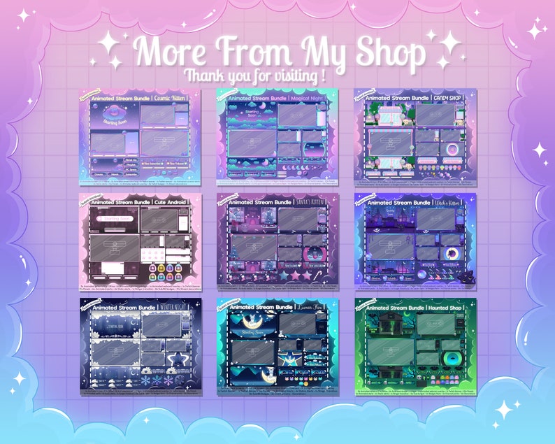 Animated magical Sea Alerts Pack Twitch - Etsy