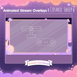 Animated Overlay "cosmic Sheep" Ingame & Just Chatting - Twitch ...