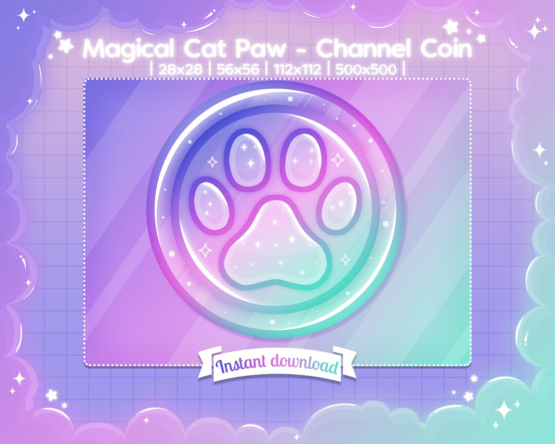Channel Point "magical Cat Paw" Coin - Stream - Twitch - Discord ...