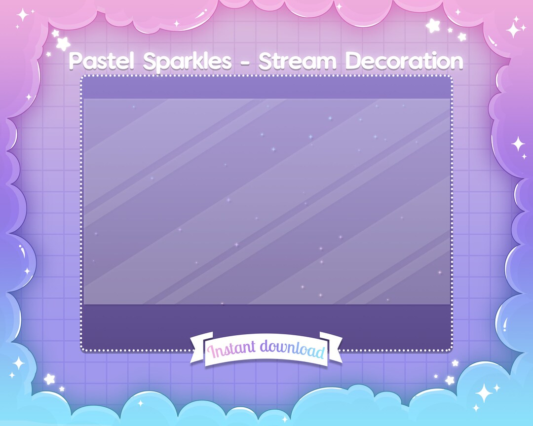 Animated "pastel Sparkles" Decoration Overlay - Twitch Asset - Youtube ...