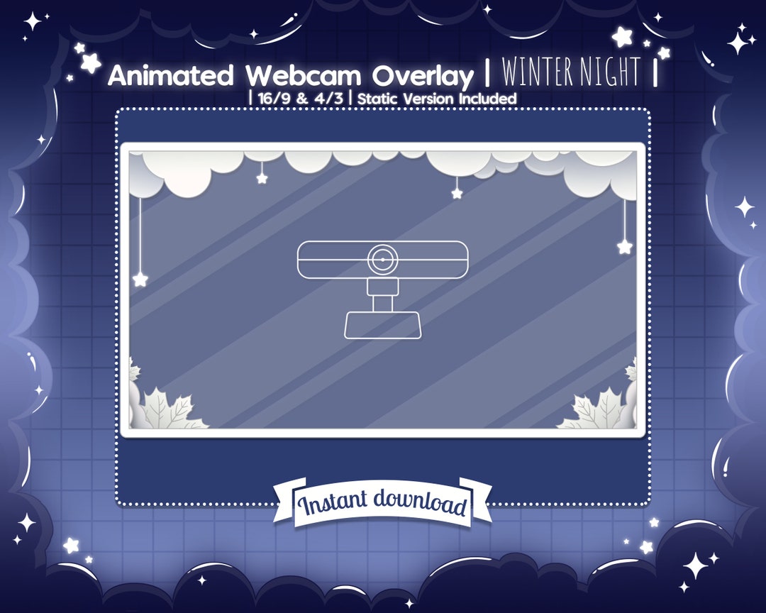 Animated Webcam Overlay "winter Night" - Twitch - Christmas - Snow ...