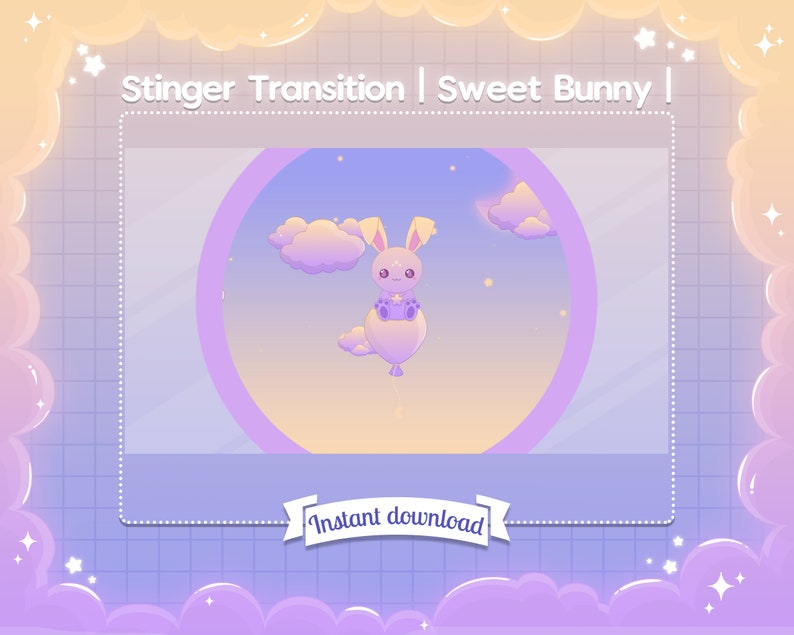 Stinger Transition "sweet Bunny" - Stream - Twitch - Screen - Space ...