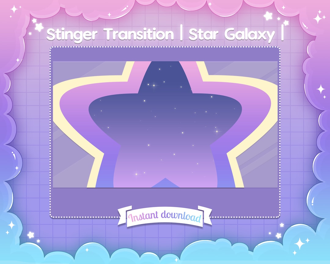 Stinger Transition "star Galaxy" - Stream - Twitch - Screen - Space ...