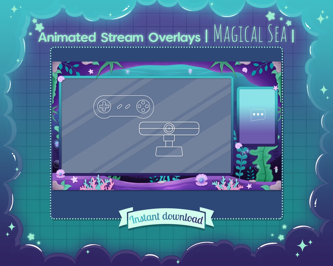 Animated Overlay magical Sea Ingame & Just - Etsy