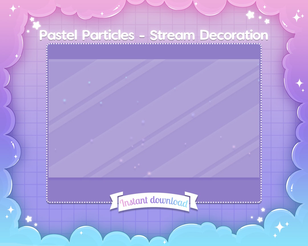 Animated "pastel Particles" Decoration Overlay - Twitch Asset - Youtube ...