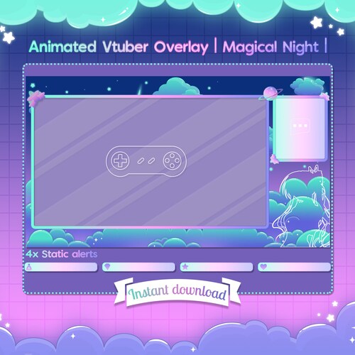 Vtuber Asset ANIMATED Keyboard Pack Vtuber Assets Background - Etsy ...