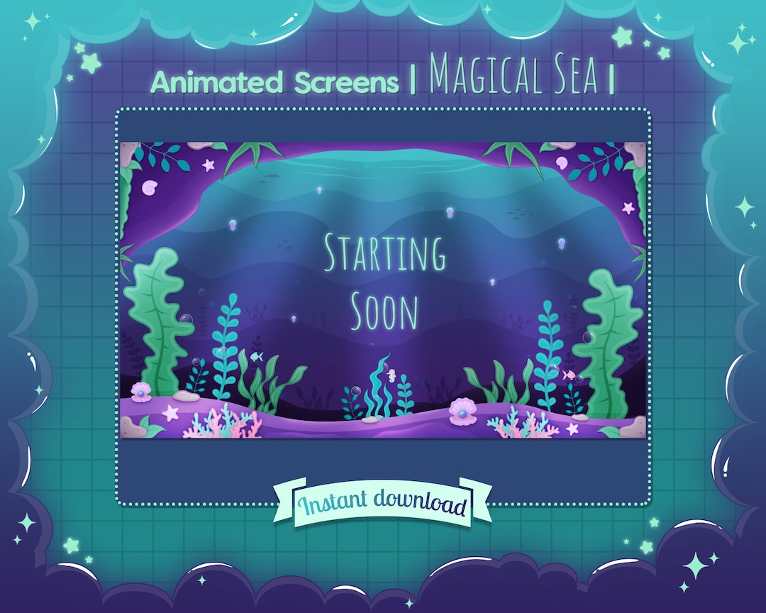 Animated Scene "magical Sea" - Twitch Stream Overlay - Youtube ...