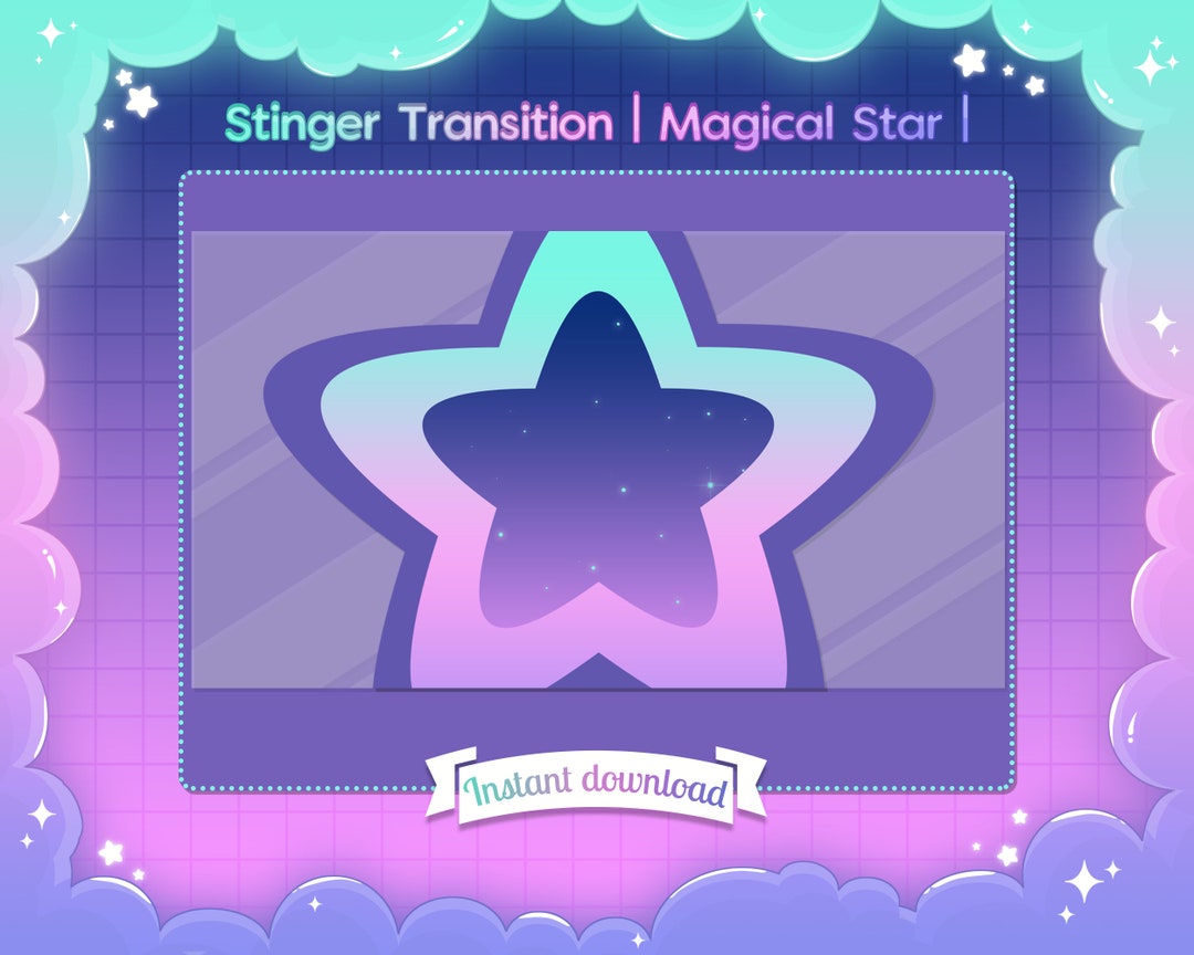 Stinger Transition "magical Star" - Stream - Twitch -overlay - Space ...