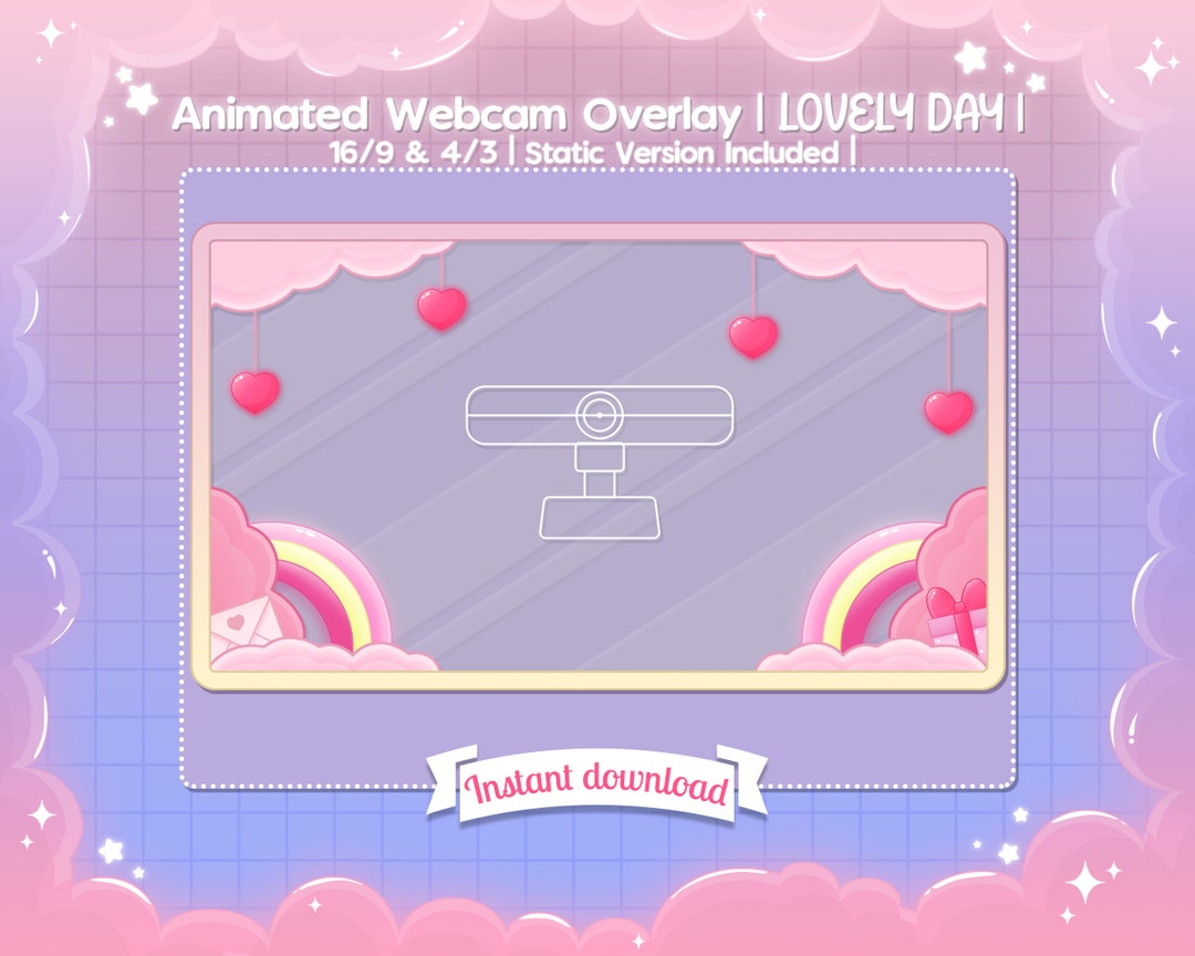 Animated Webcam Overlay "lovely Day" - Twitch - V'day - Valentine's Day ...