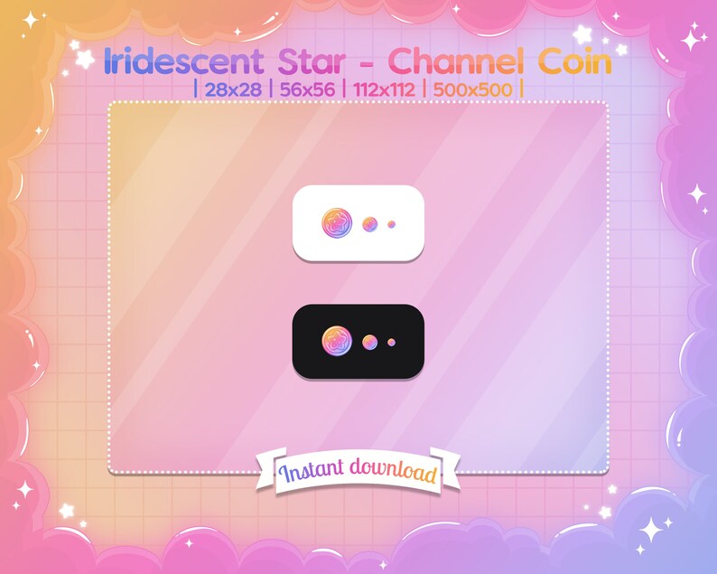 Channel Point "iridescent Star" Coin - Emote - Stream - Twitch ...