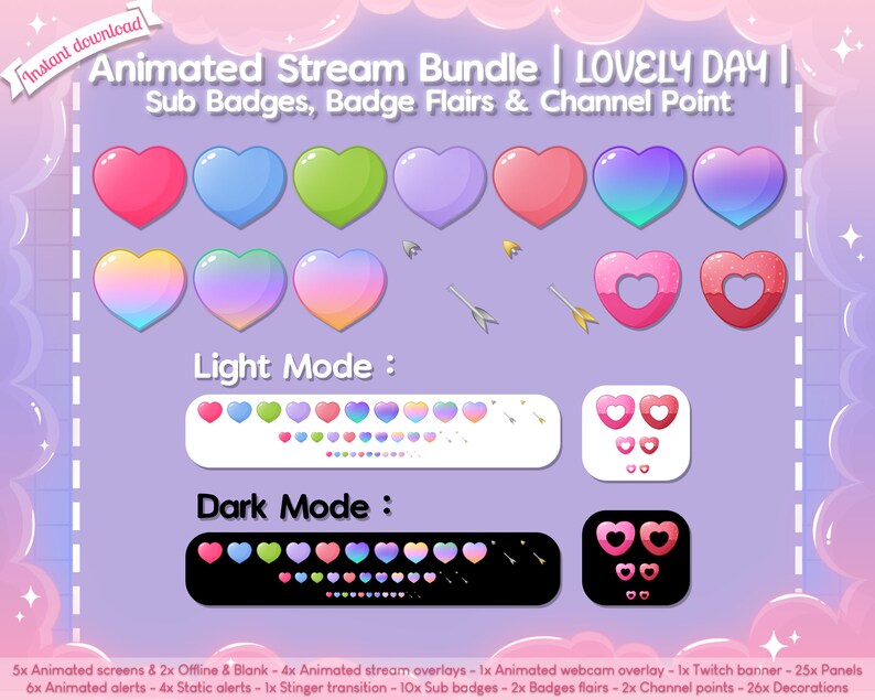 Animated lovely Day Complete Stream Bundle - Etsy