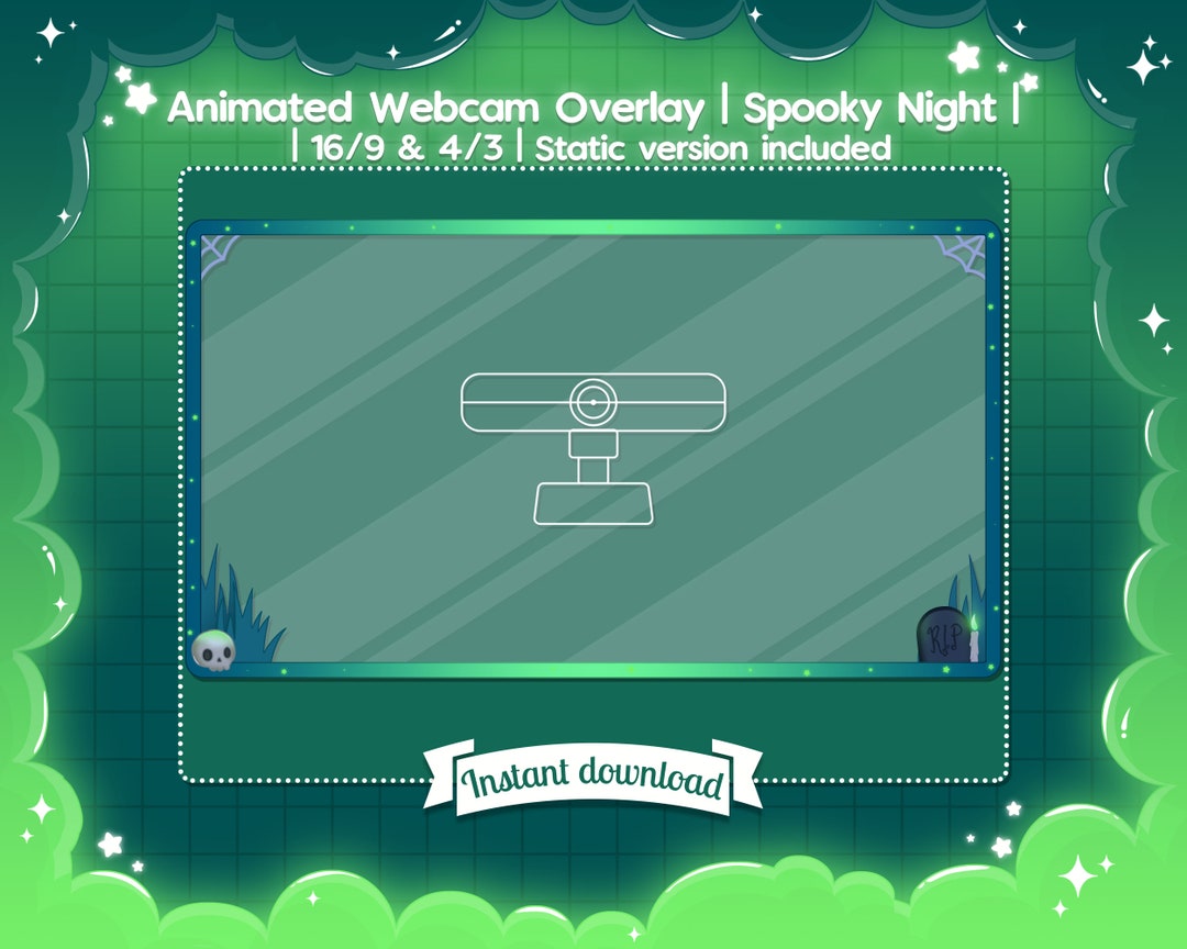 Animated Webcam Overlay "spooky Night" - Twitch - Halloween - Spooky ...