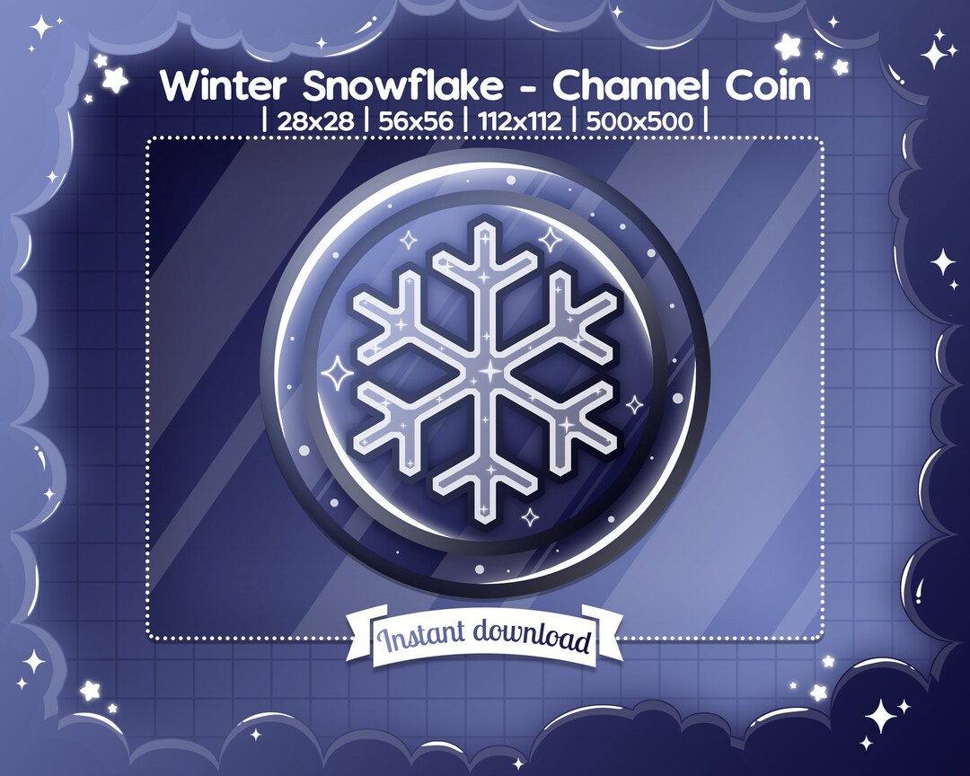 Channel Point "winter Snowflake" Coin - Emote - Twitch - Discord ...