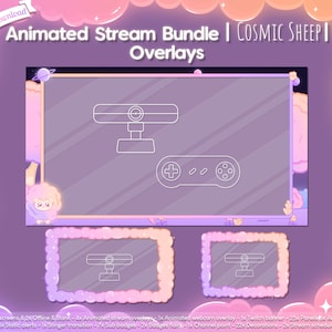 Animated "cosmic Sheep" Complete Stream Bundle - Twitch - Youtube ...