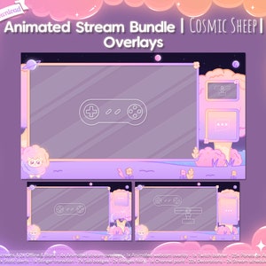 Animated "cosmic Sheep" Complete Stream Bundle - Twitch - Youtube ...