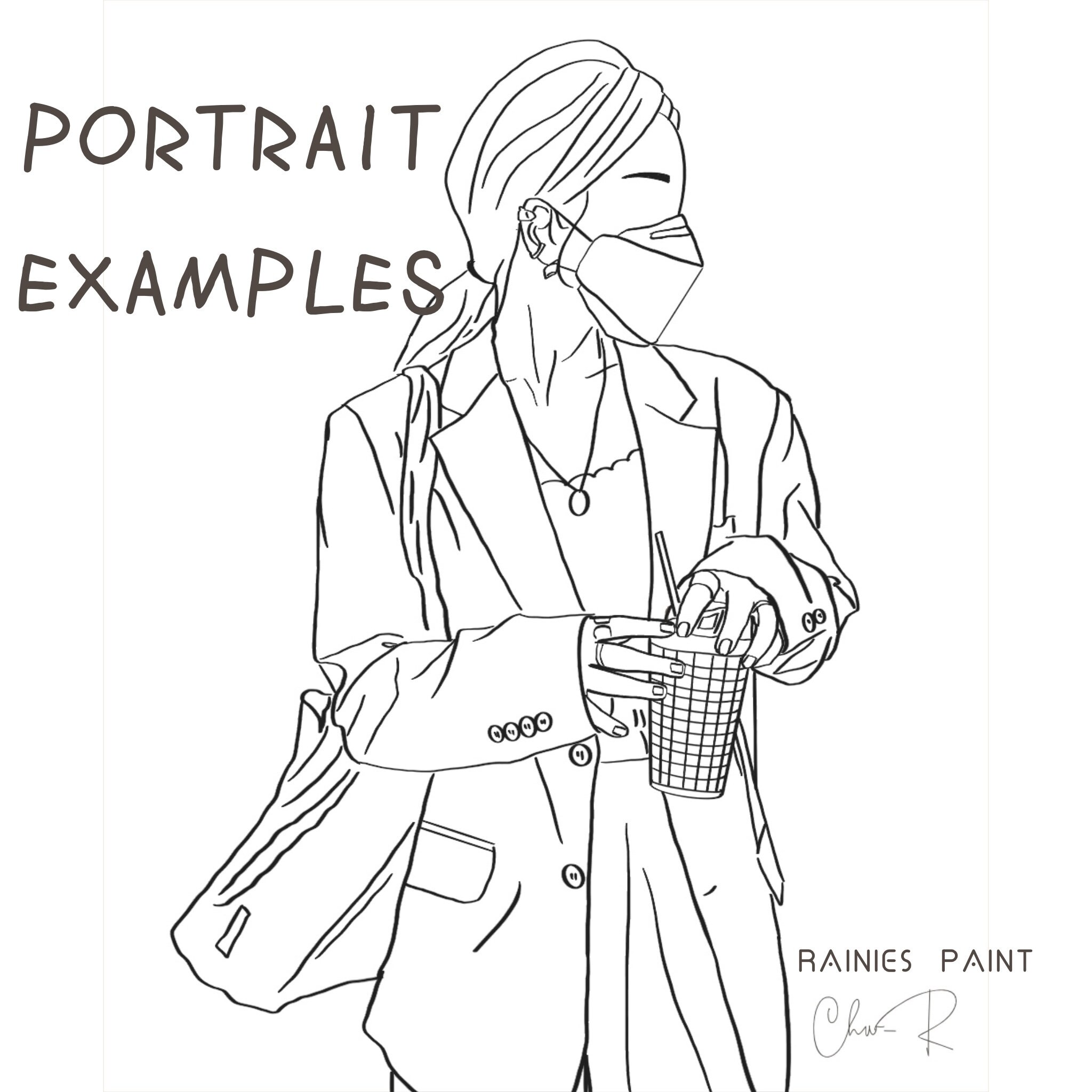 Line drawing art faceless Custom drawing art line Portrait | Etsy