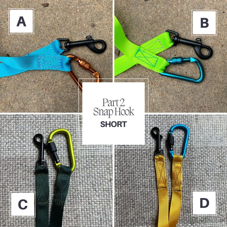Customizable Dual Dog Leash Segment (part 2) - Choose Your Colors! - Etsy