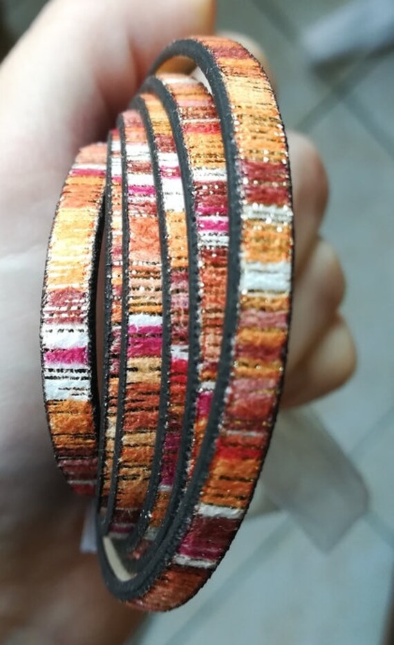 1.10m x 5mm faux leather design cord different models to | Etsy