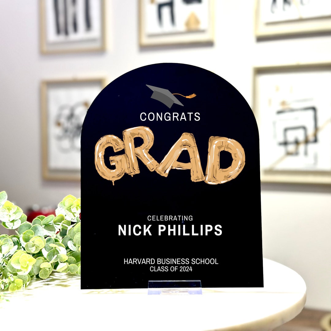Custom Graduation Acrylic Welcome Sign, Class of 2024 Signage for Table ...