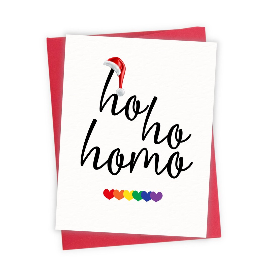 Funny Christmas Cards, Gay Christmas Card, Happy Holigays Cards ...