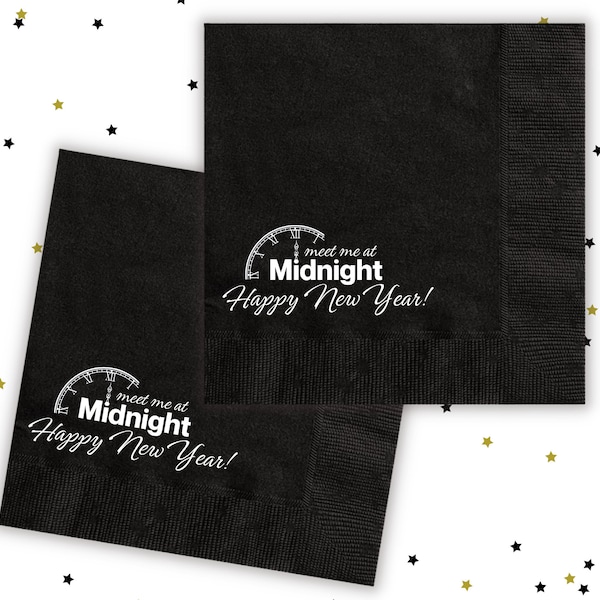 New Years Eve Napkin - Etsy