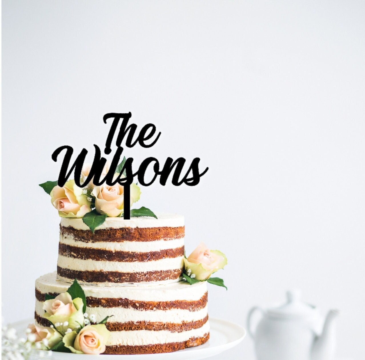 Wedding Personalized Cake Topper Bridal Shower Cake Topper - Etsy