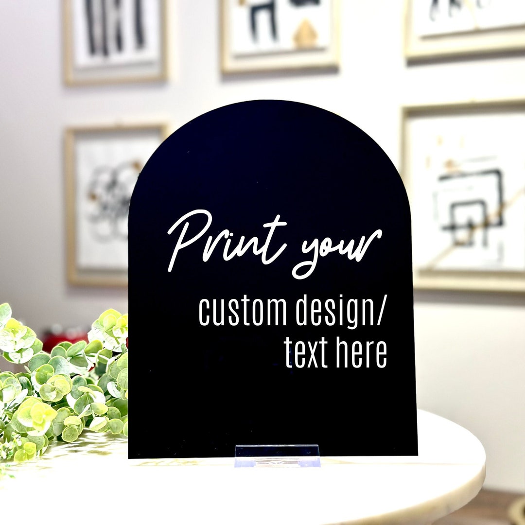 Custom Acrylic Sign, Signage for Table, Birthday Party Welcome Sign ...