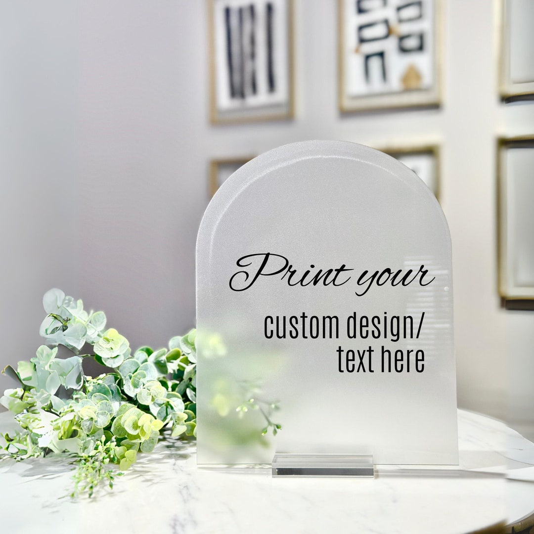 Custom Acrylic Sign, Signage for Table, Birthday Party Welcome Sign ...