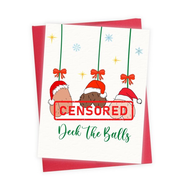 Rude Christmas Cards - Etsy