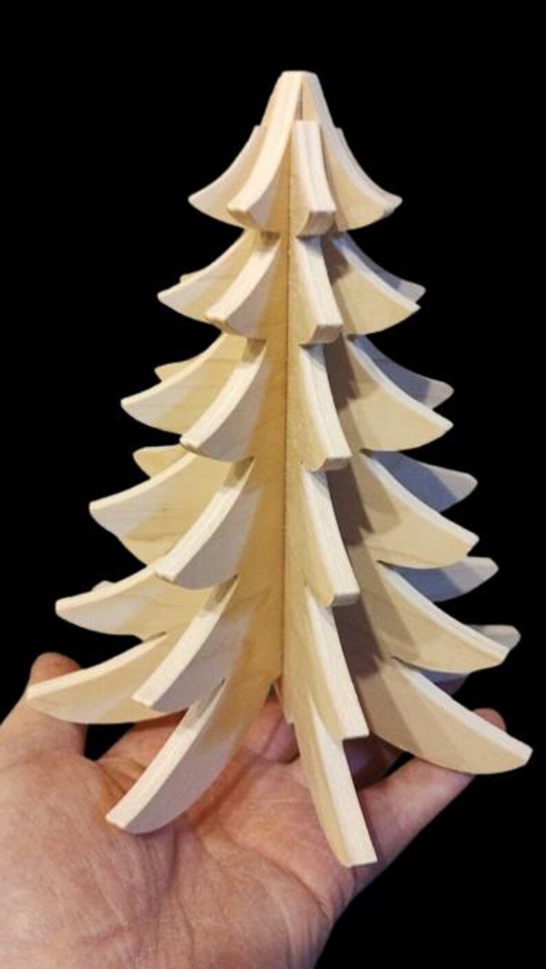 PB008 2x 3D Tree Scroll Saw Patterns: Festive Christmas Ornaments (2ND ...