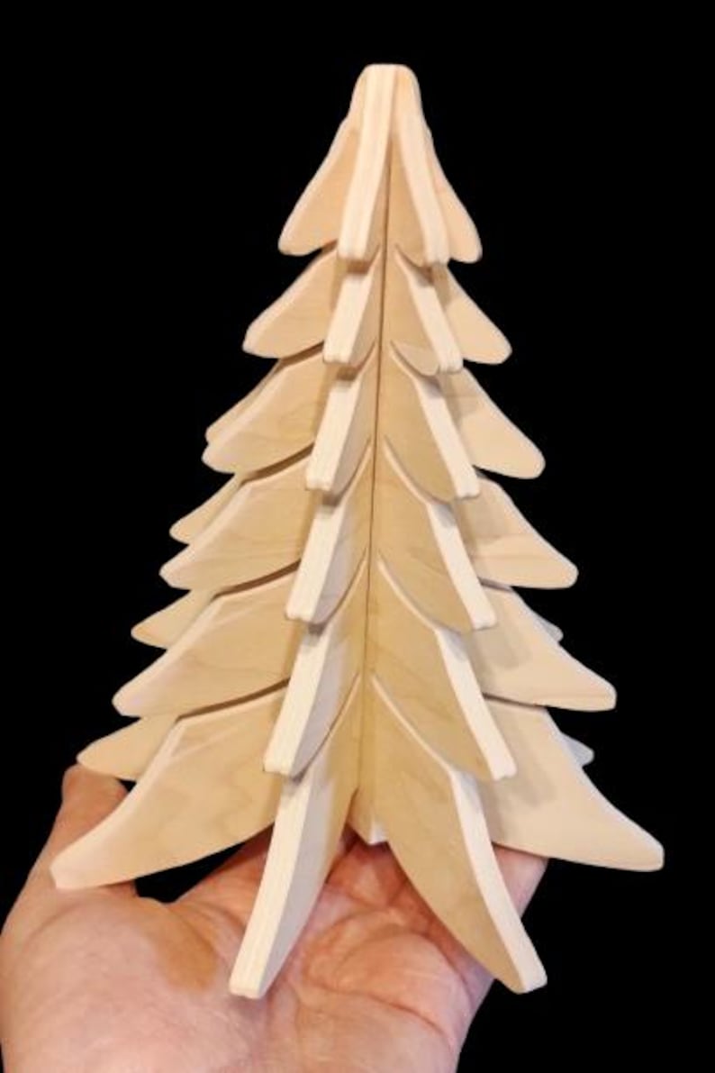 PB007 2x 3D Tree Scroll Saw Patterns: Festive Christmas Ornaments (1st ...