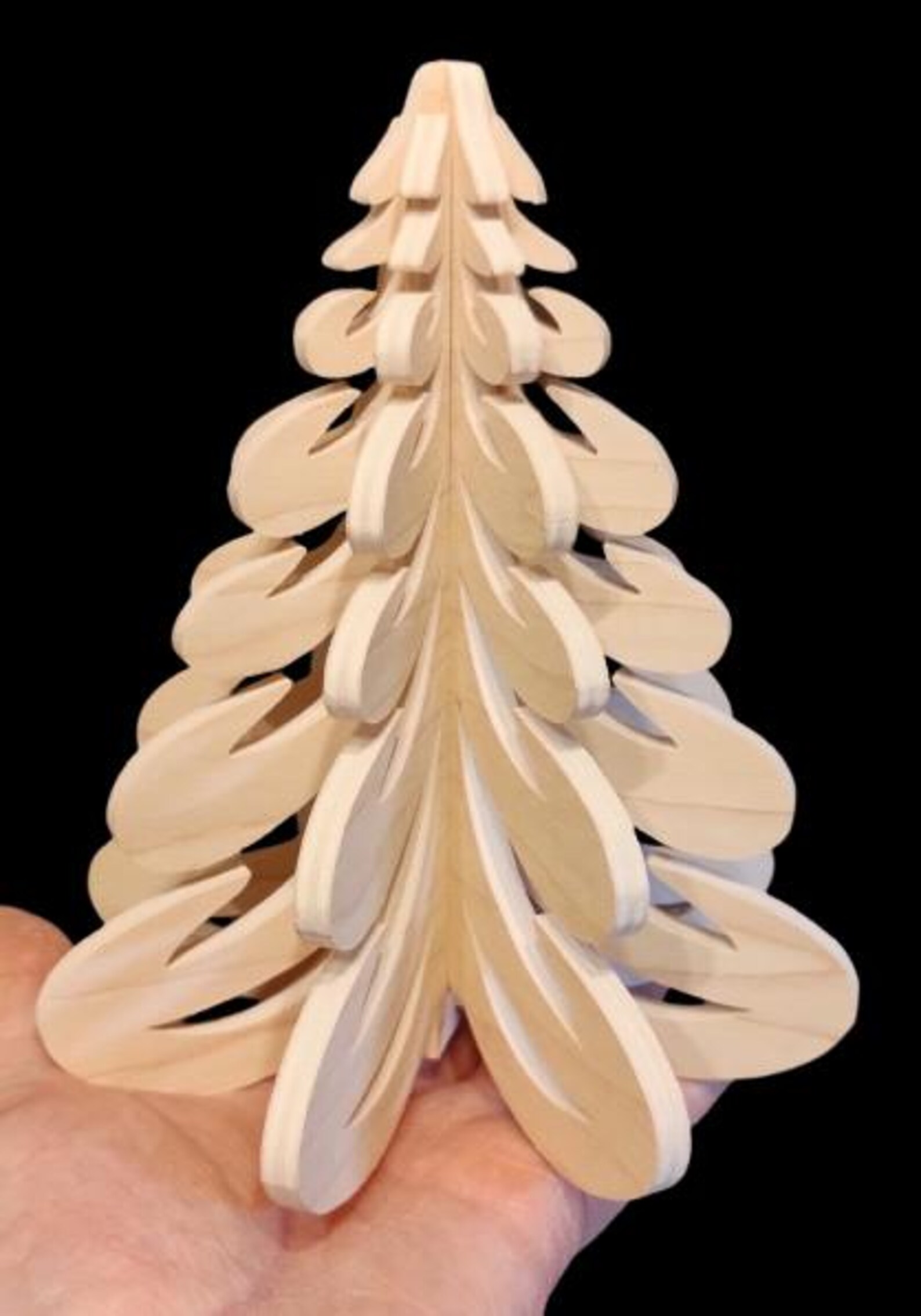 PB007 2x 3D Tree Scroll Saw Patterns: Festive Christmas Ornaments (1st ...
