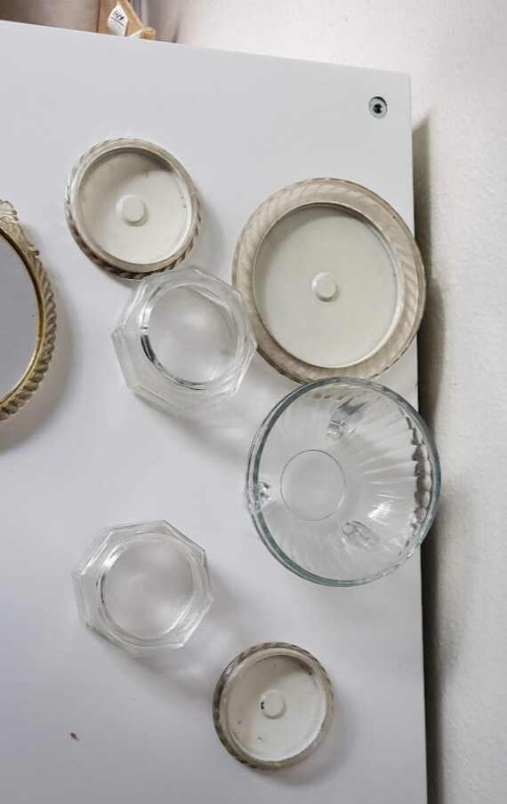 Antique / Vintage Four Piece Vanity Set - Hand Mirror… - Gem