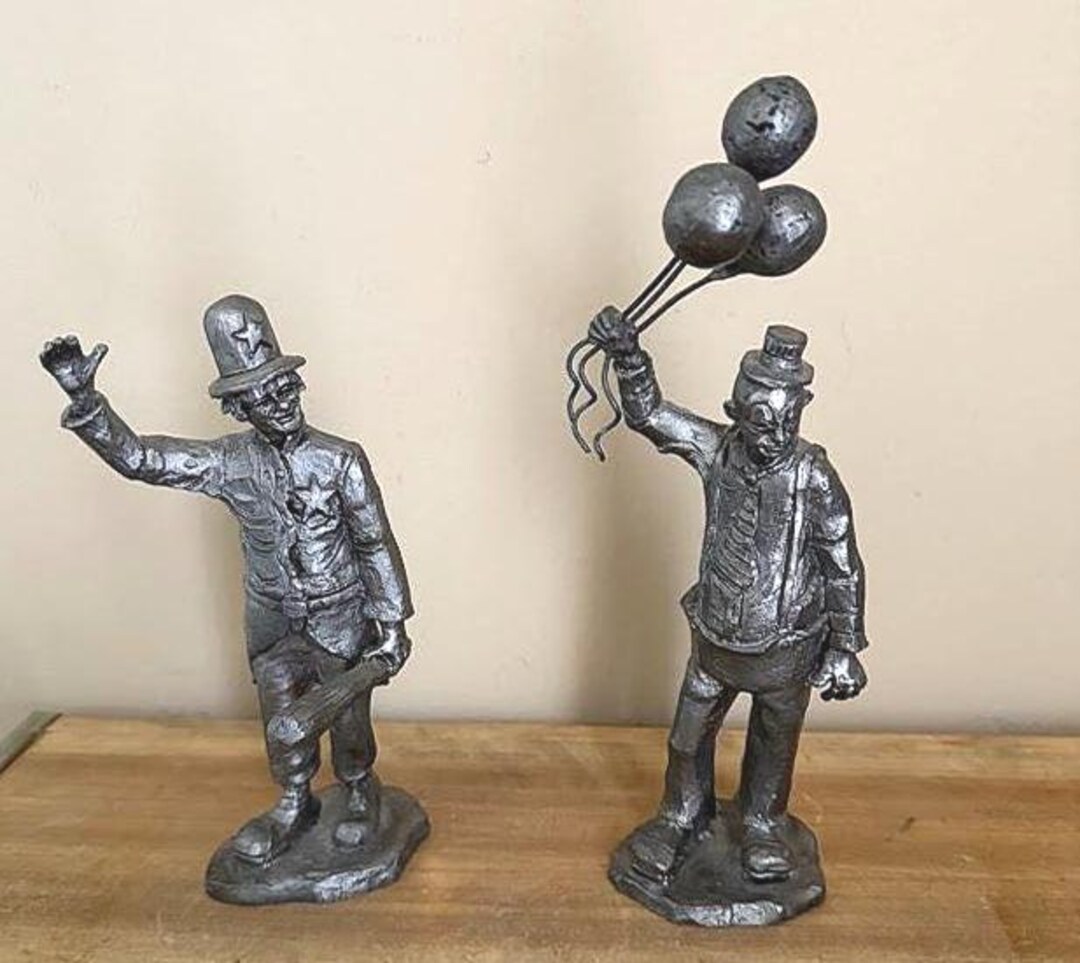 Vintage Michael Ricker Pewter Clown Figurine: Circus Parade or ...