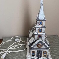 Vintage Hand Painted Porcelain Bisque Church Building Handcrafted - Etsy