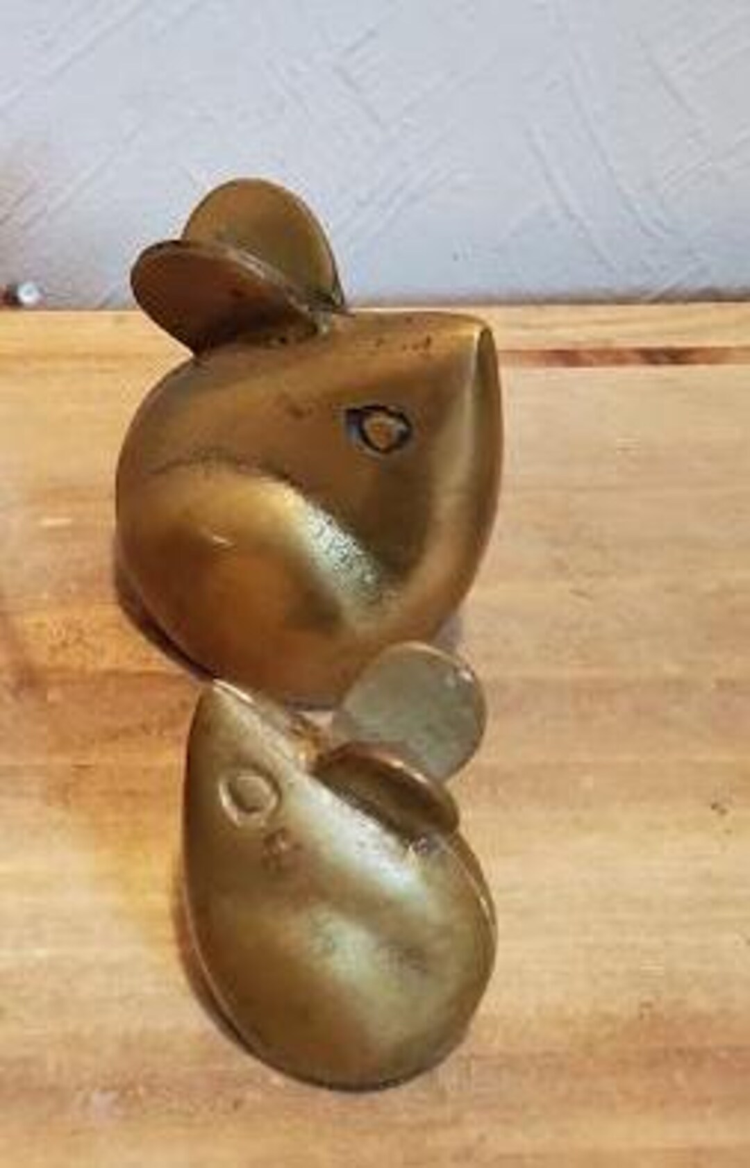 Adorable Vintage Brass Mice Set of 2 - Etsy