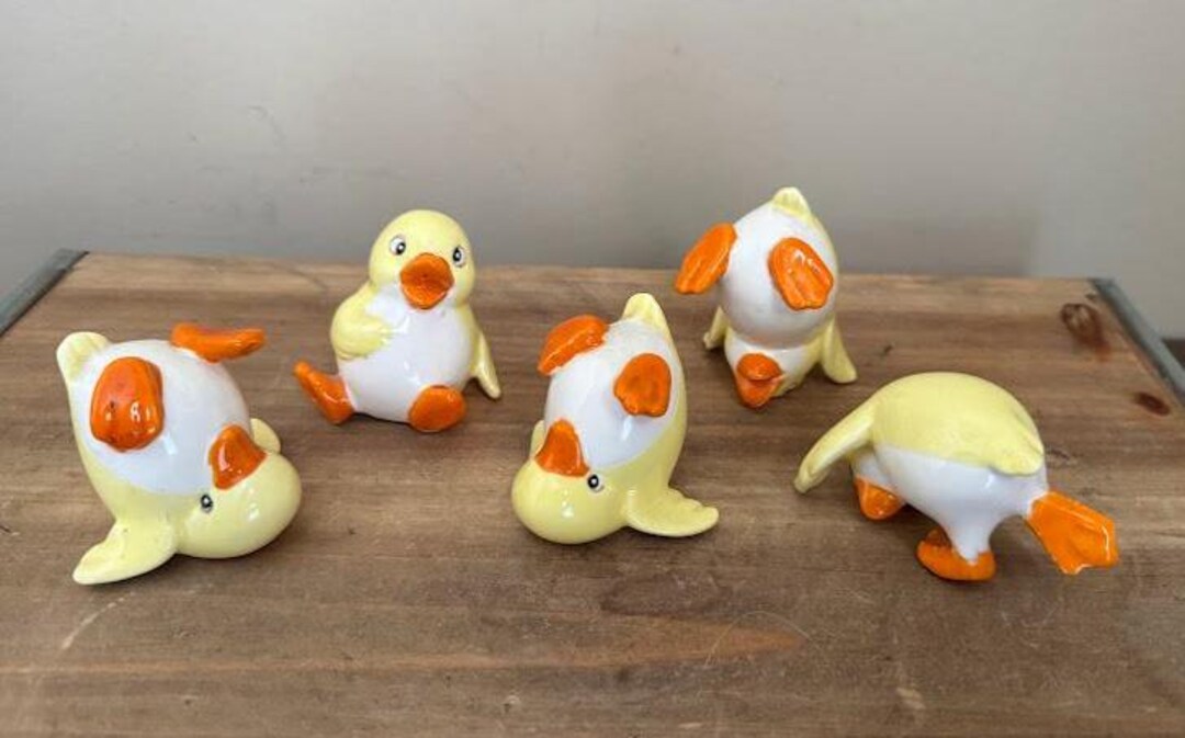 Vintage Fitz and Floyd Tumbling Ducks - Set of 5 - Etsy