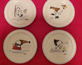 Peanuts Plate Snoopy - Etsy
