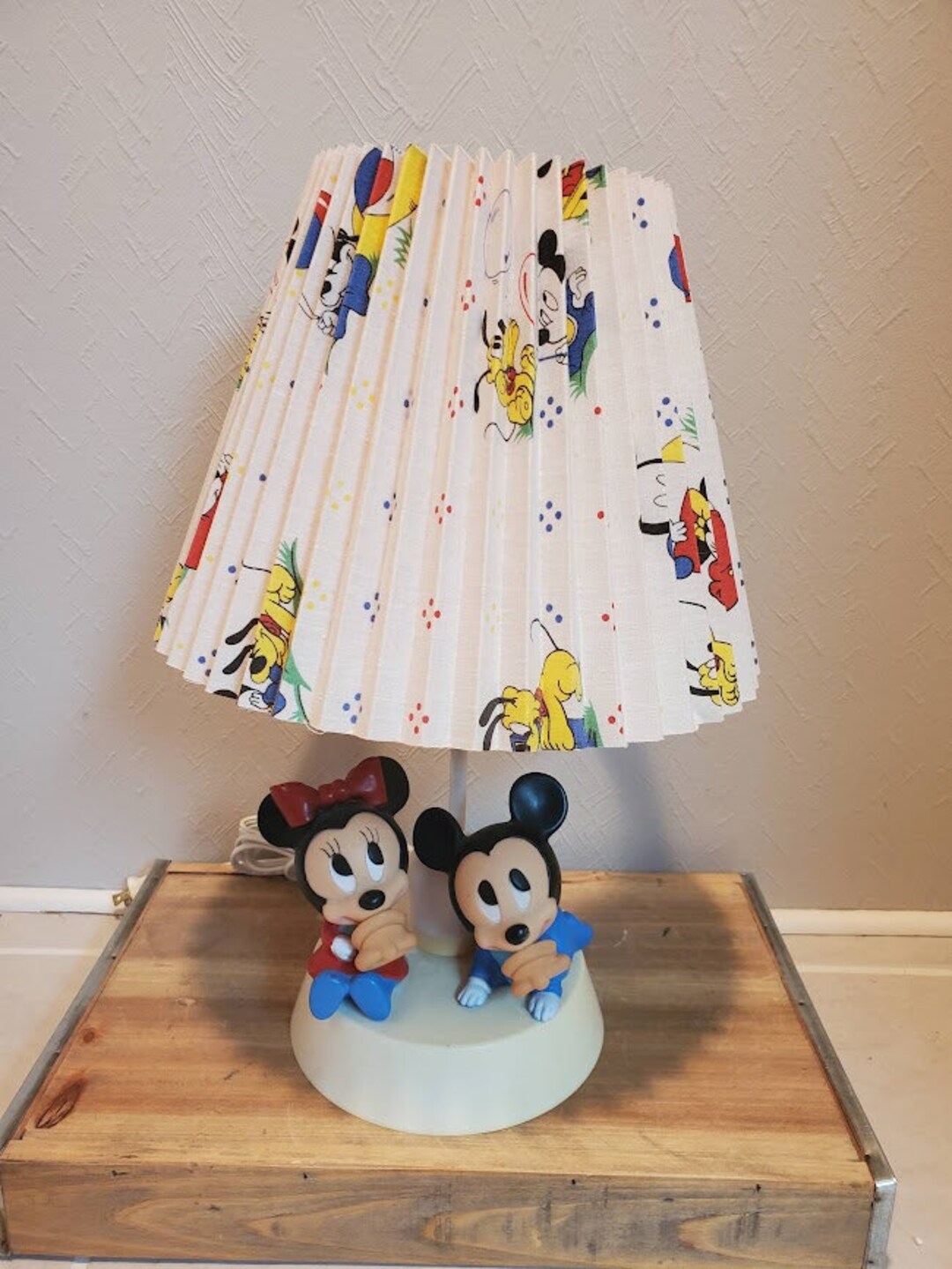 Walt Disney Baby Mickey and Minnie Mouse Lamp Night Light 1984 - Etsy