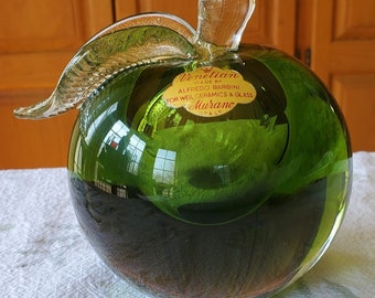 Murano Glass Apple - Etsy