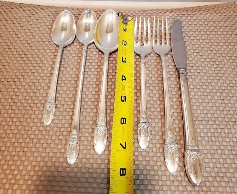 Antique First Love 1847 Rogers Bros. Silverplate Silverware Flatware ...