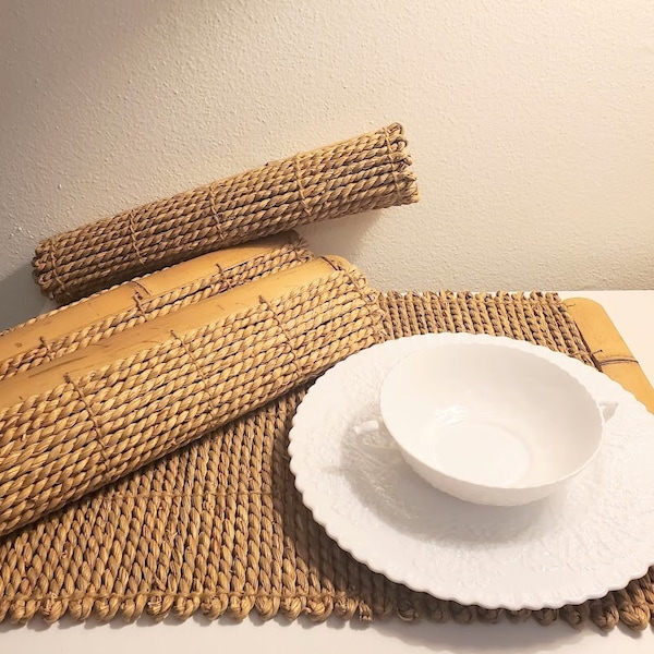 Bamboo Woven Placemats - Etsy