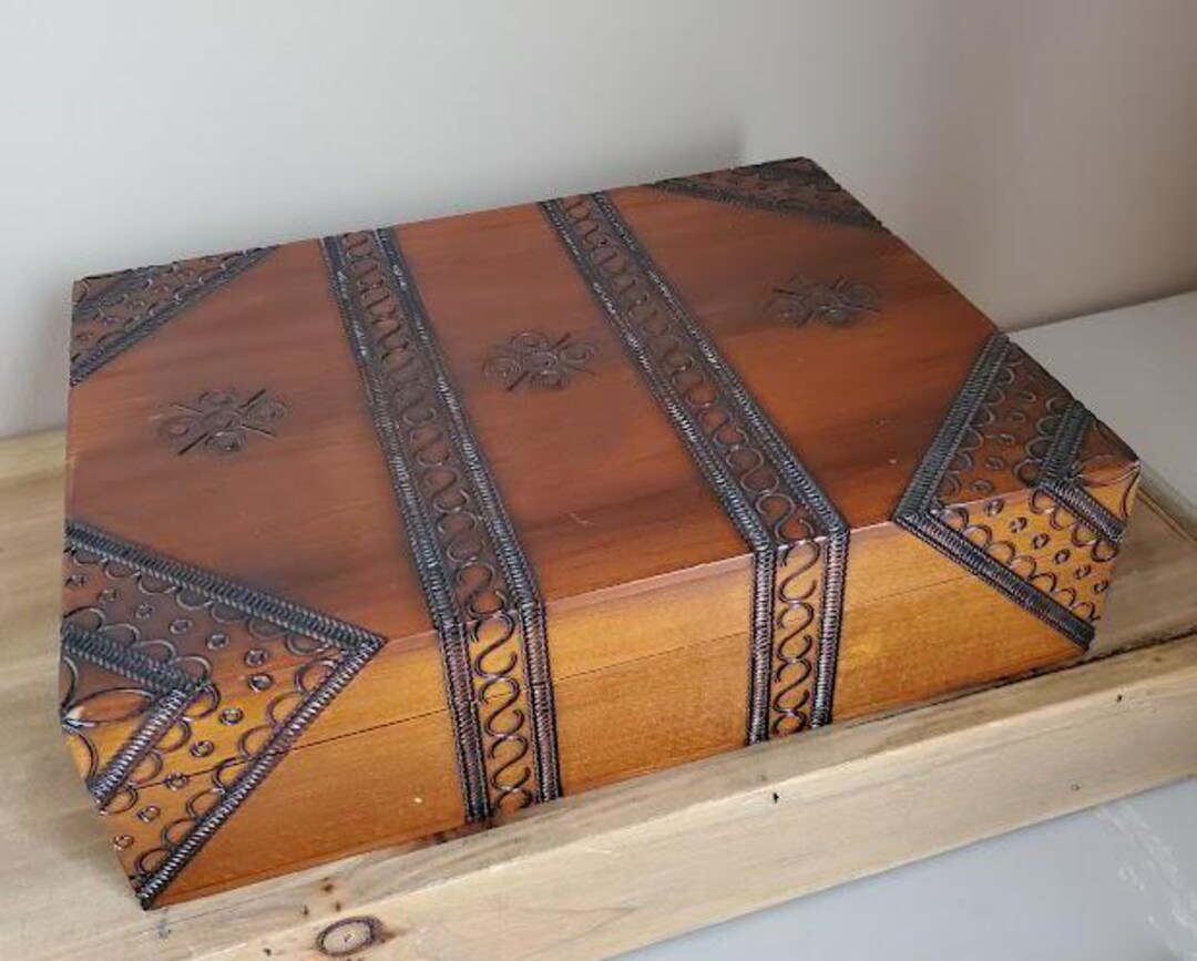 Vintage Polish Hand Carved Wooden Box - Etsy
