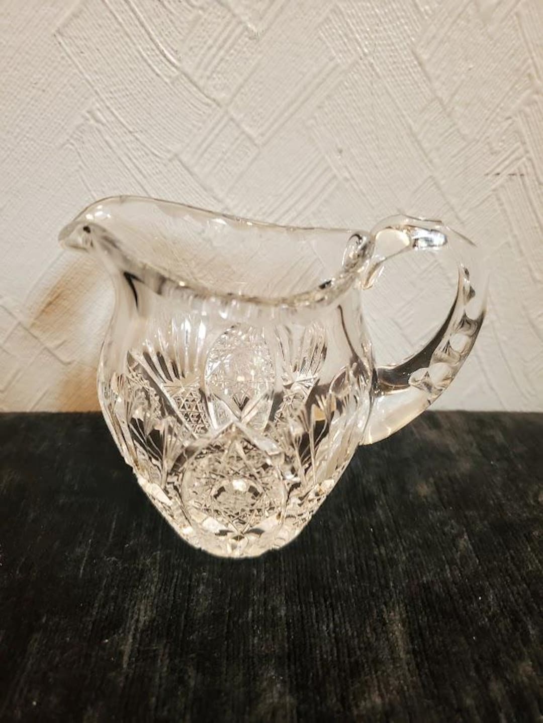 Vintage Cut Glass Creamer